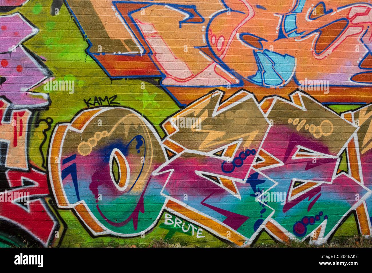 Colourful graffiti in Crystal Palace Park, London Stock Photo - Alamy