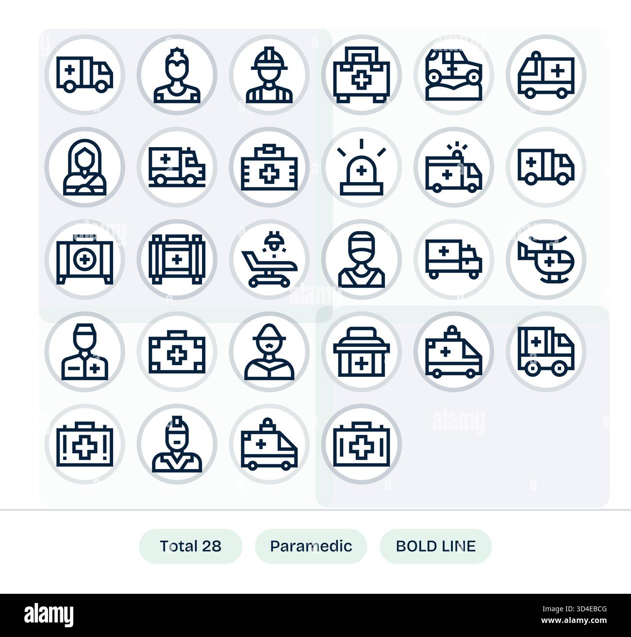 Elevate your UI with 28 Bold Line icons inspired by Paramedic ...