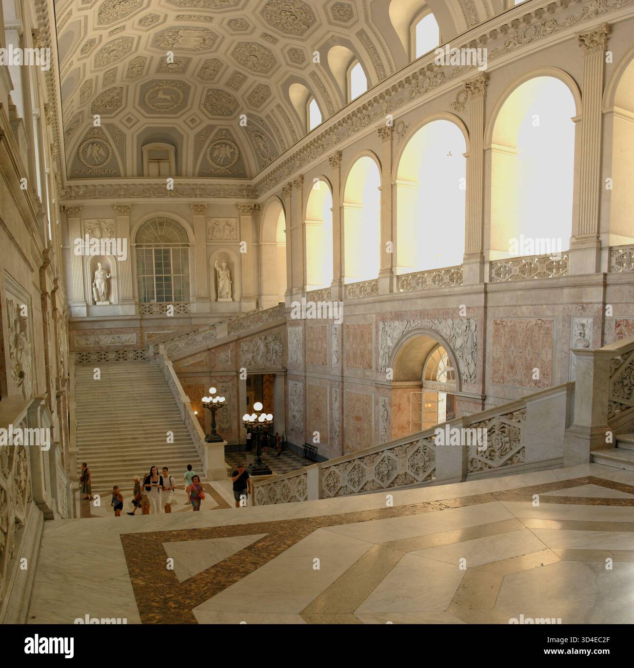 Interior view of the Royal Palace of Naples. August 14, 2025 Naples ...
