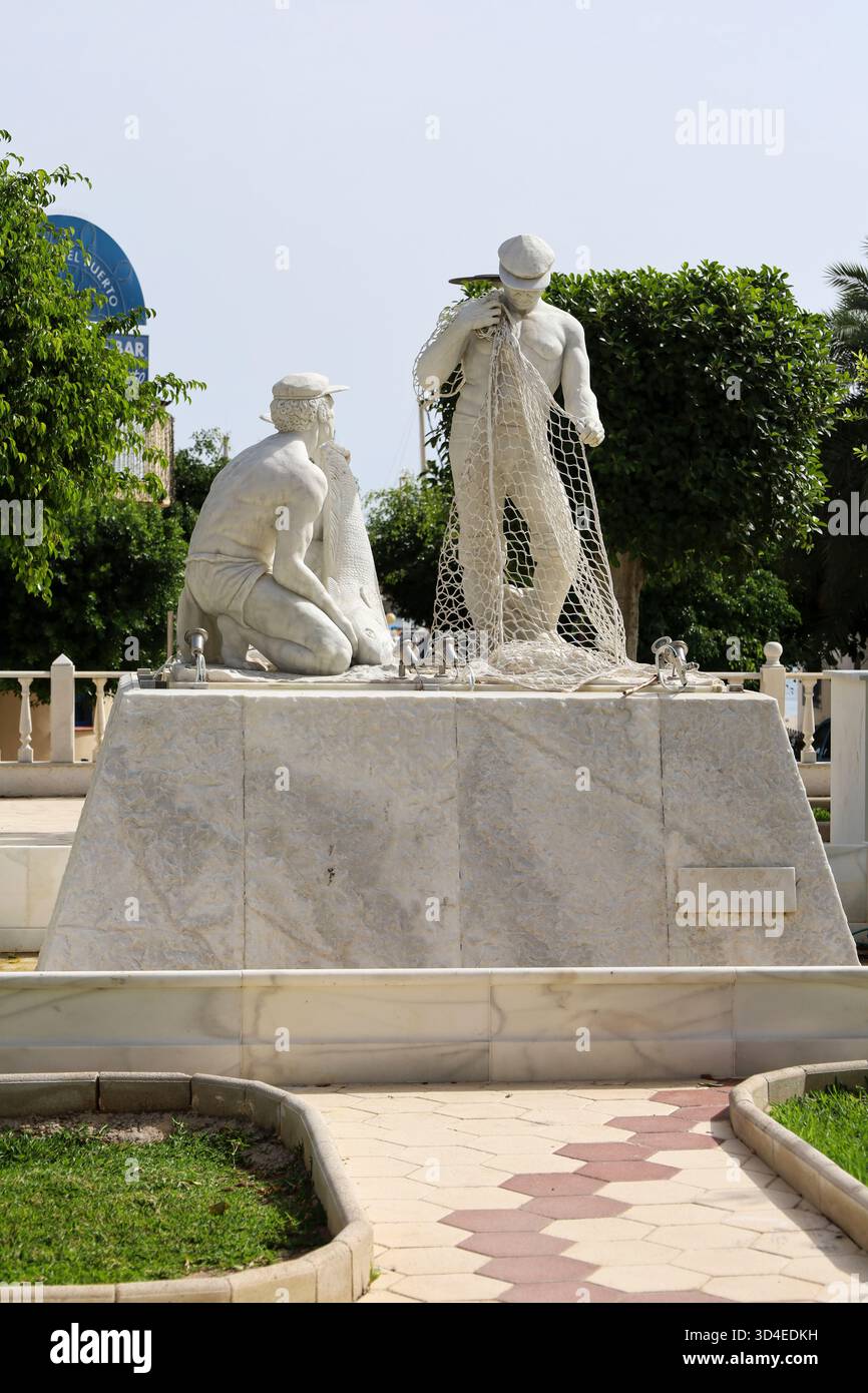 Garrucha, Almeria, Spain- October 11, 2025: Monument made of marble by ...