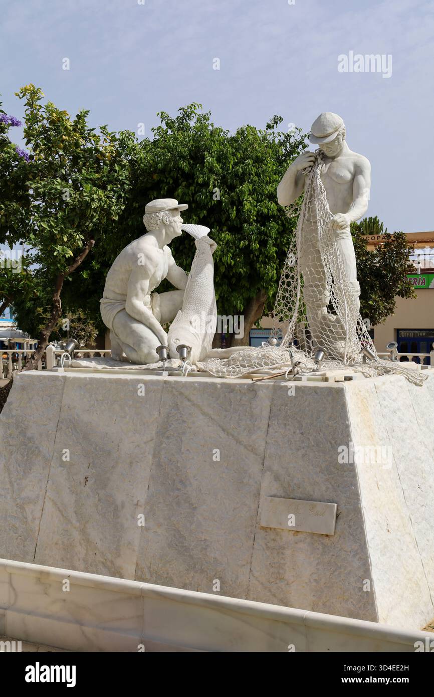 Garrucha, Almeria, Spain- October 11, 2025: Monument made of marble by ...