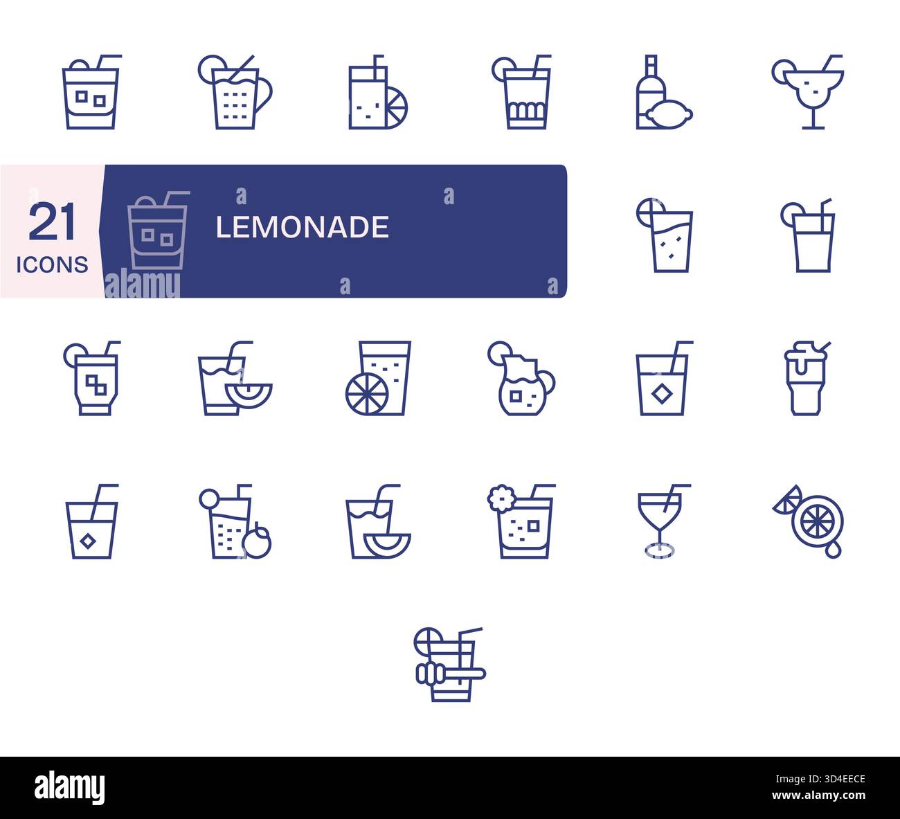 Unlock flexible UI patterns using 25 Regular Line icons modeled on ...