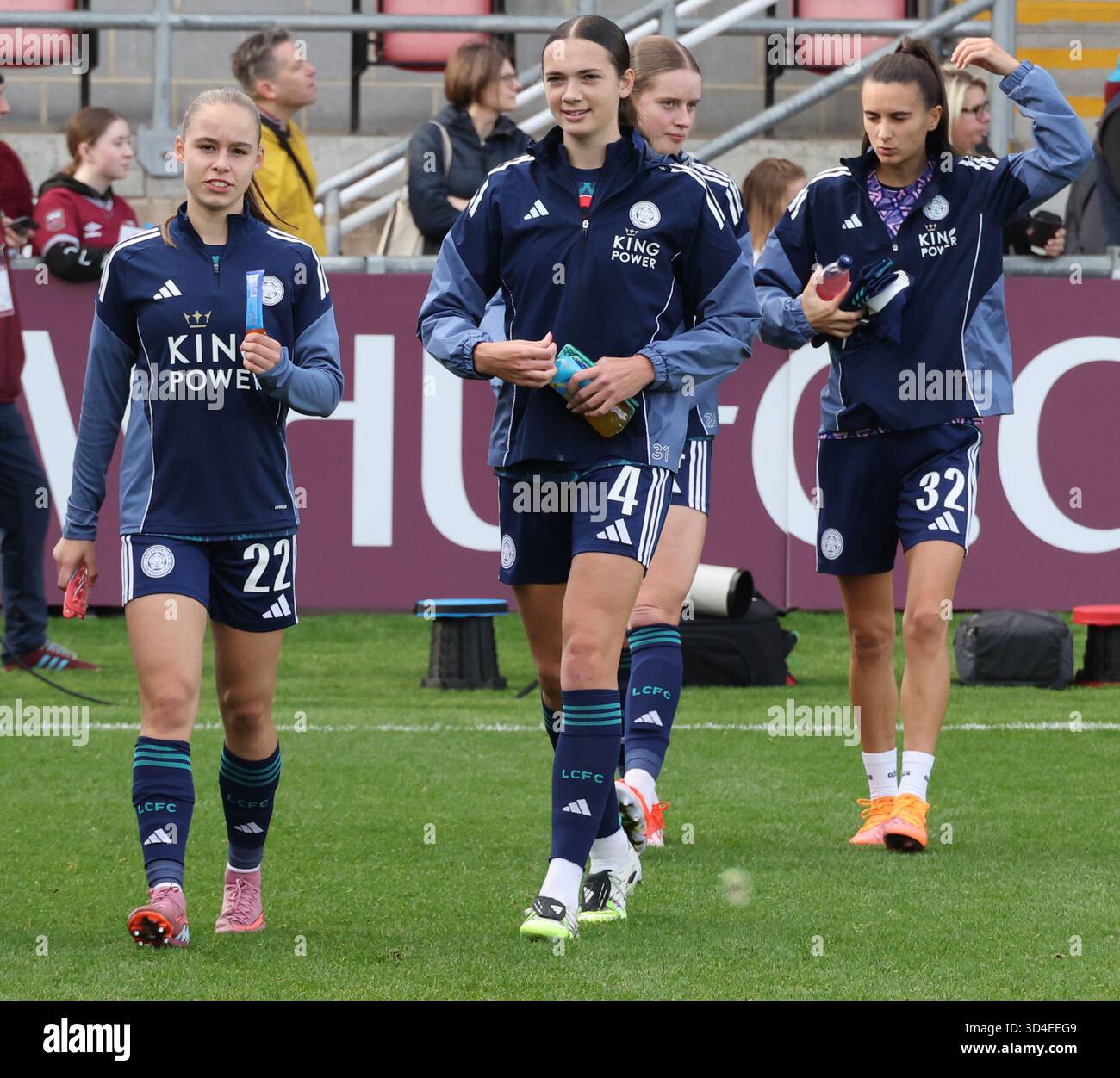 LONDON, ENGLAND - L-R Leicester City's Nelly Las Leicester City's ...
