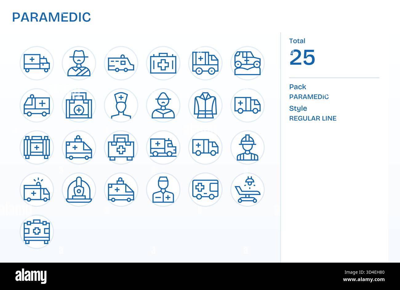 A future-ready pack of 25 Regular Line icons for Paramedic, scalable ...