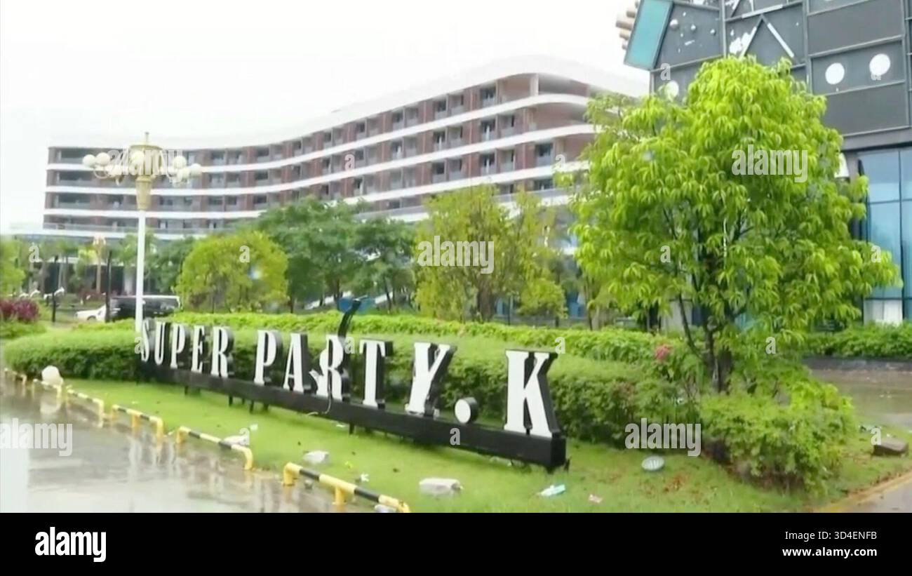 Image grab from footage released by Myanmar's military government ...