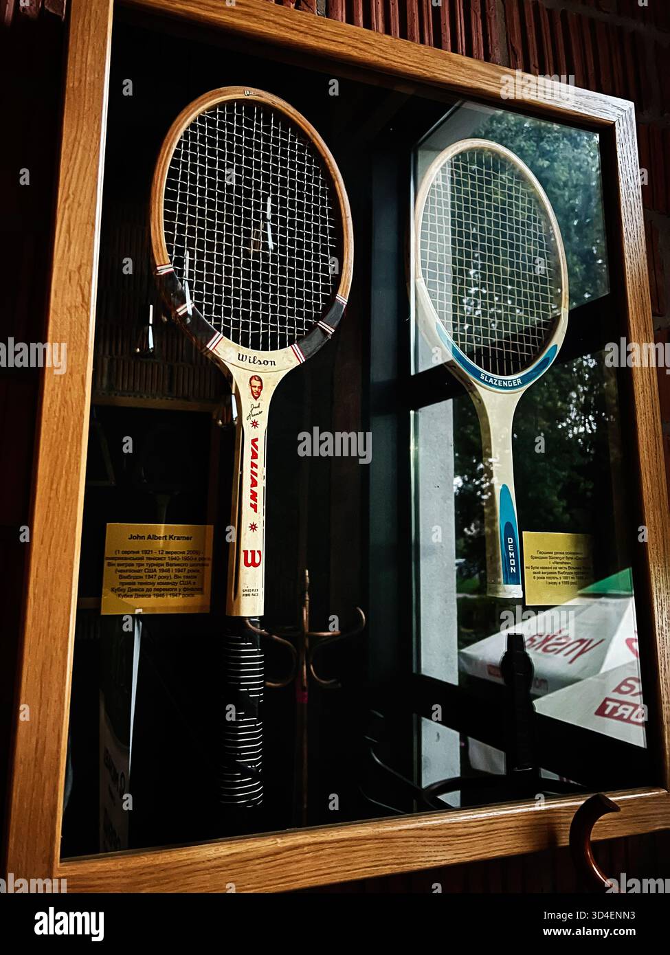 Kyiv, Ukraine - November 10, 2025: Two vintage Wilson and Slazenger ...