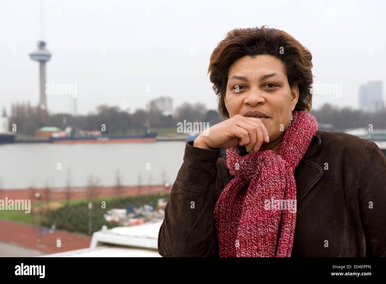 Portrait Colored Woman. Portrait of a Local, Colored Womna on Aft Deck ...
