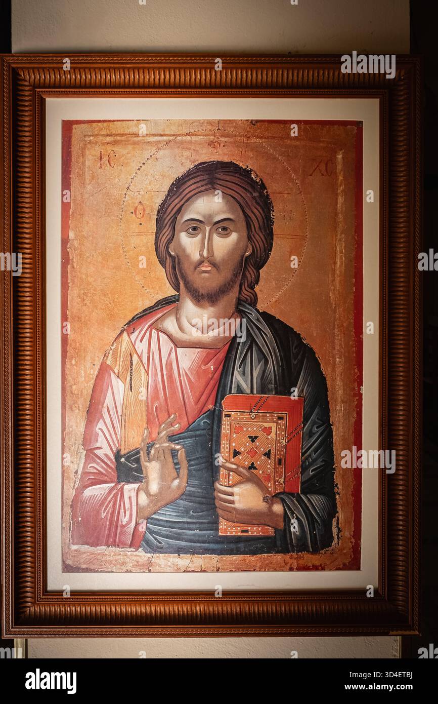 Orthodox icon of Jesus Christ. Church Icon of the Lord Jesus Christ the ...