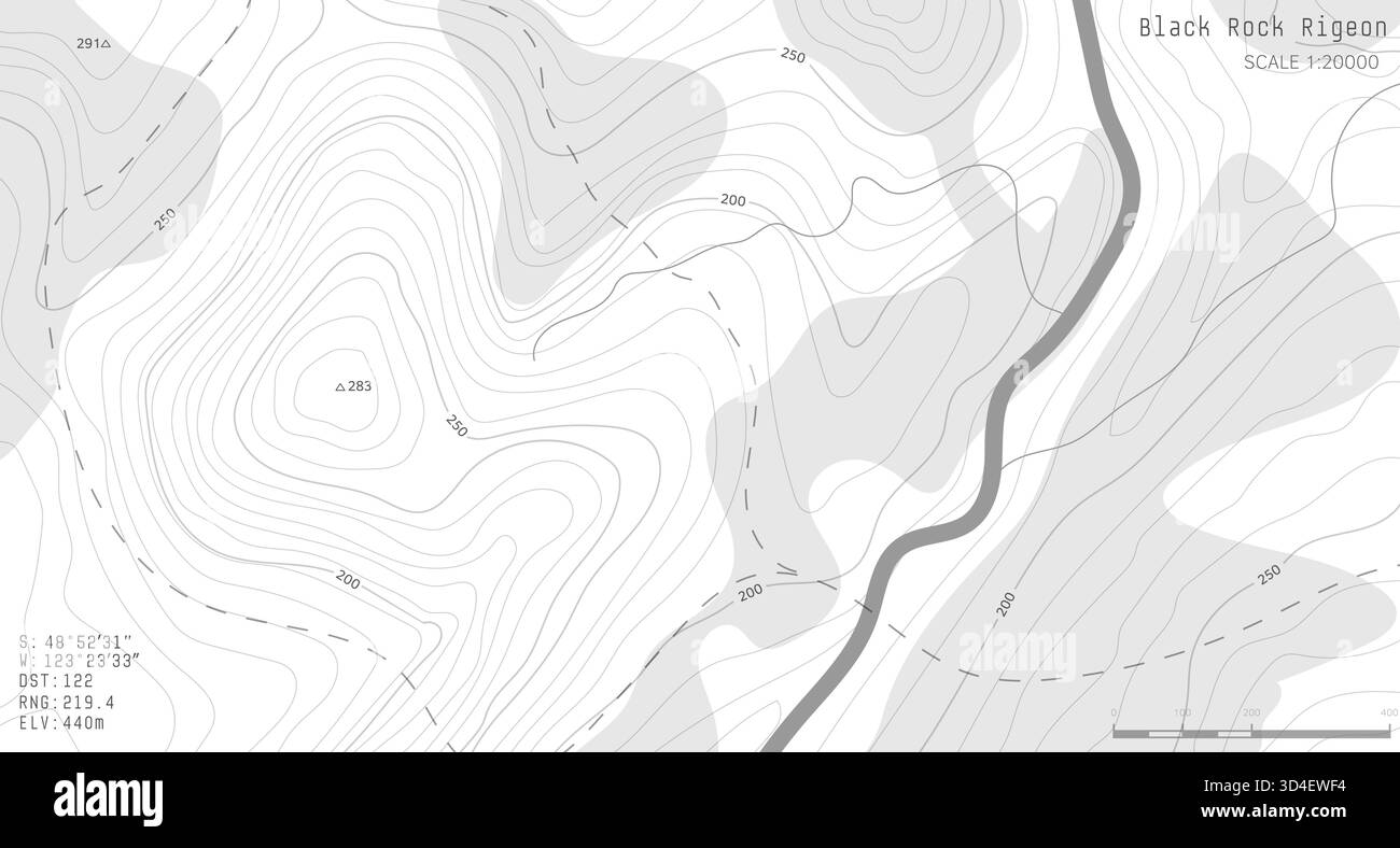 Topography cartography Black and White Stock Photos & Images - Alamy