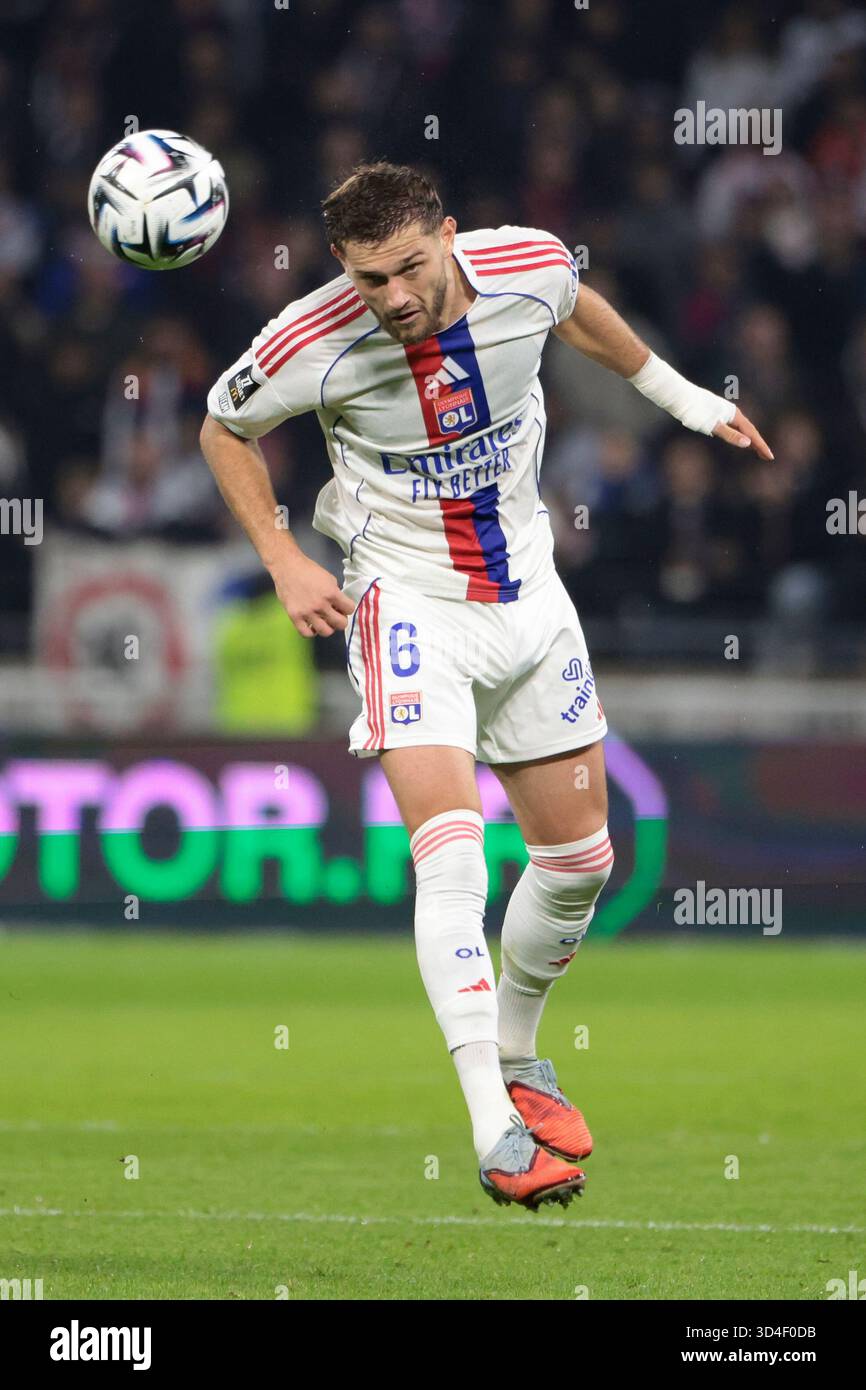 Tanner Tessmann of Lyon during the French championship Ligue 1 football ...