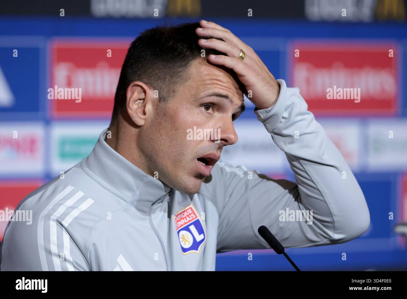 OL assistant-coach Jorge Maciel during the press conference following ...
