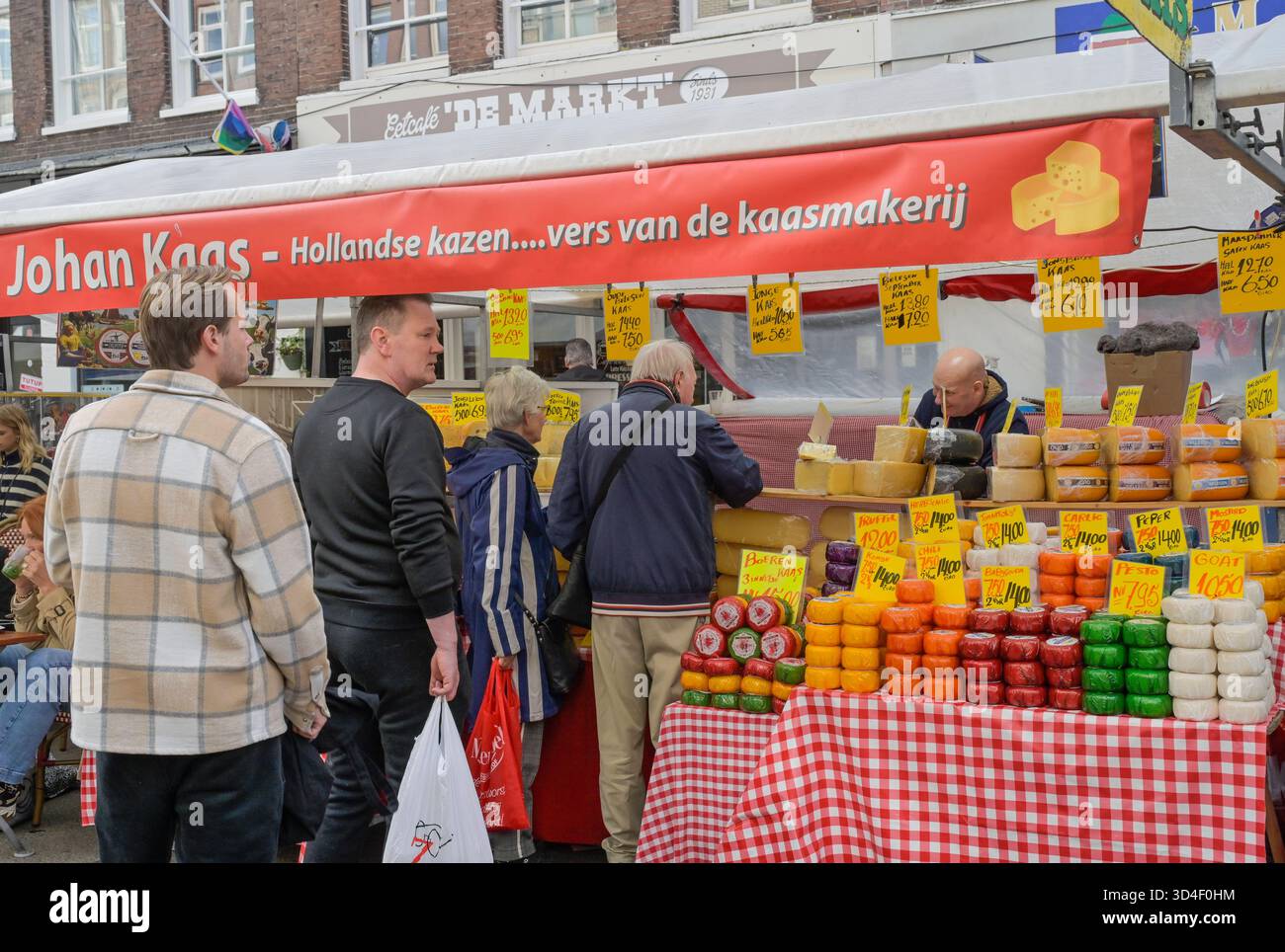 Käsegeschäft, Stand auf dem Albert Cuyp Market, Albert Cuypstraat ...