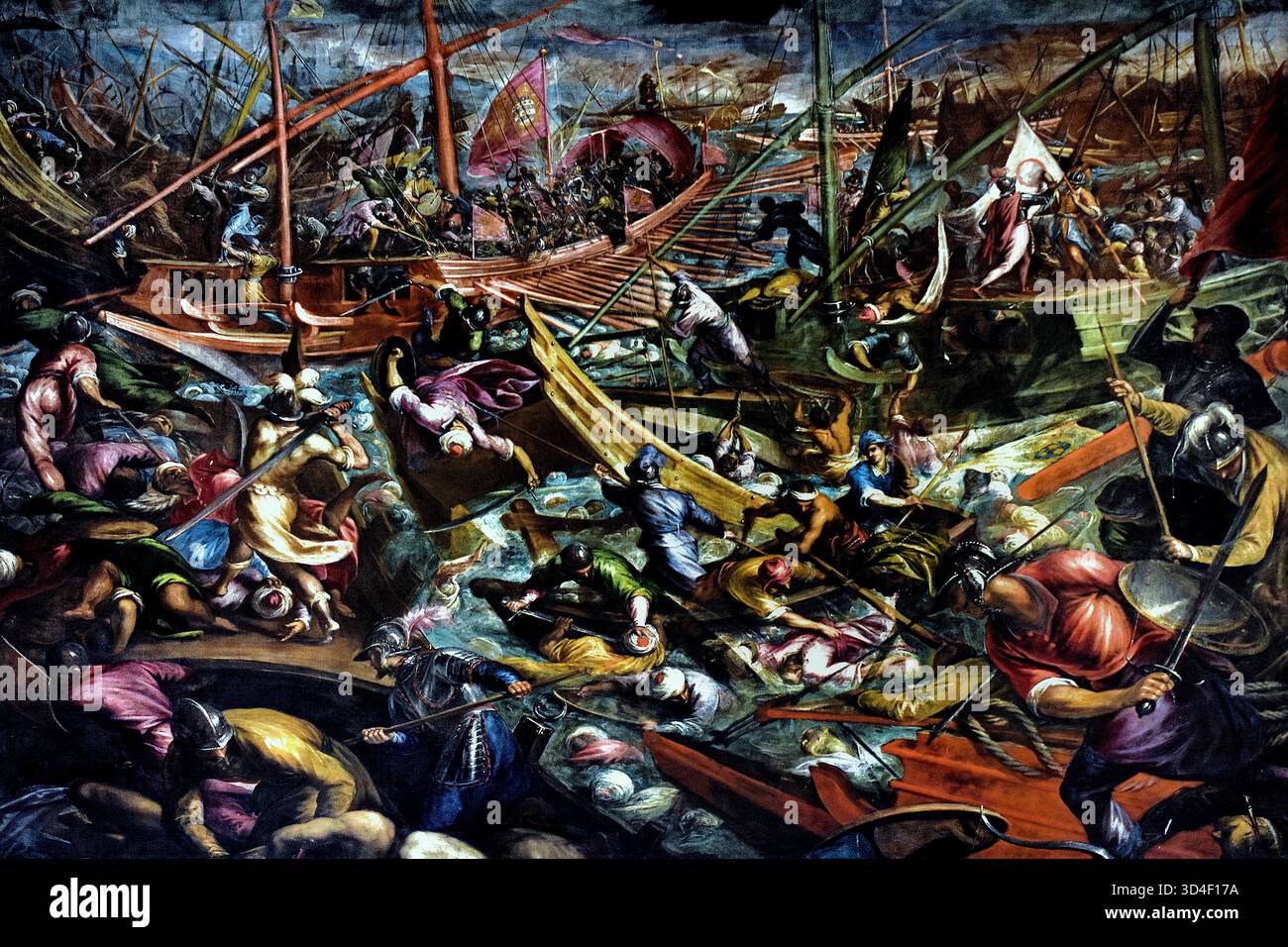 Naval Victory of the Venetians fleet at Jaffa against the Egyptians by ...