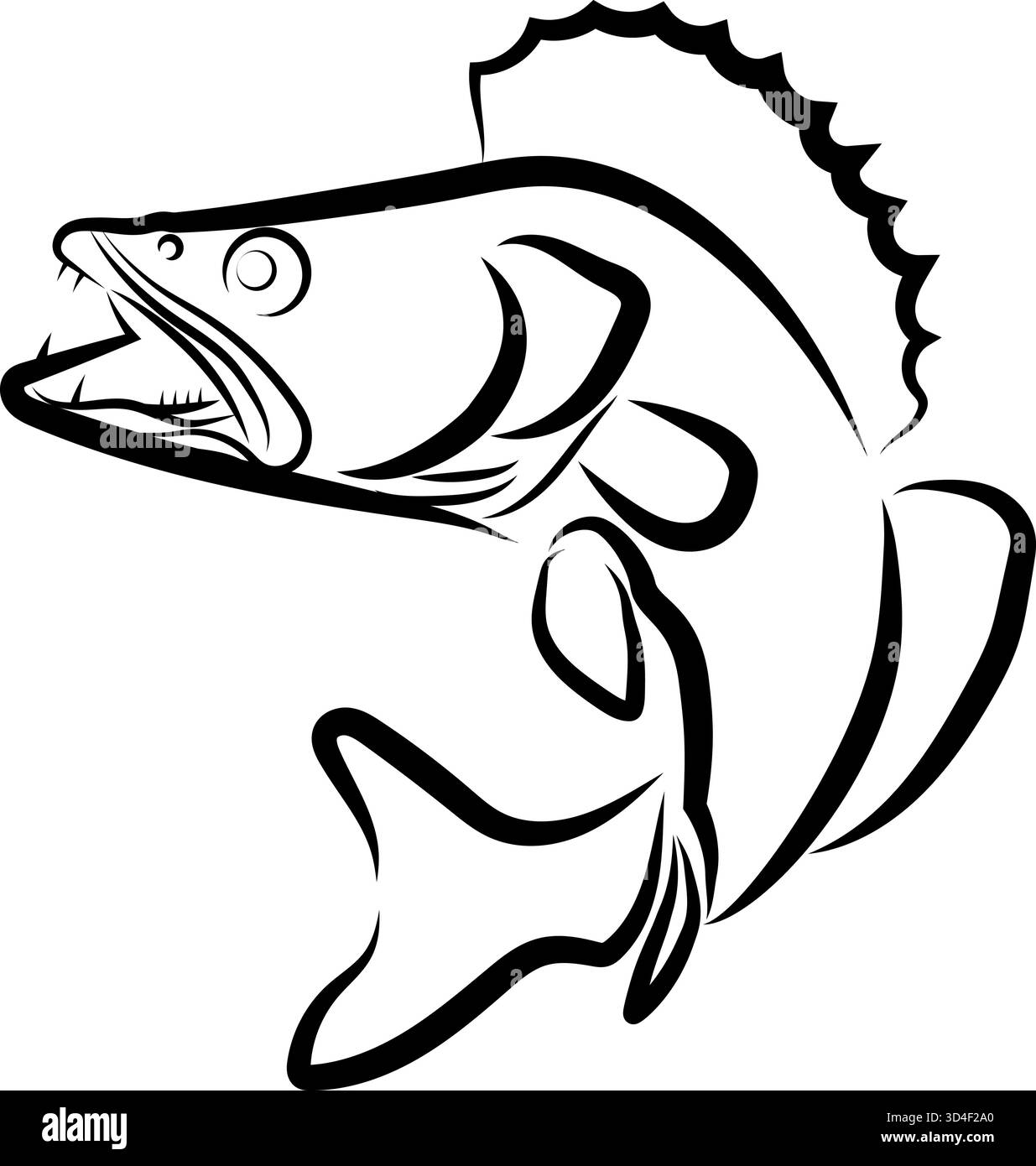 Animal fishing Black and White Stock Photos & Images - Alamy