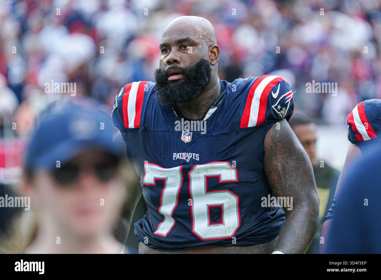 Tampa Bay, Florida, USA, November 9, 2025, New England Patriots player ...
