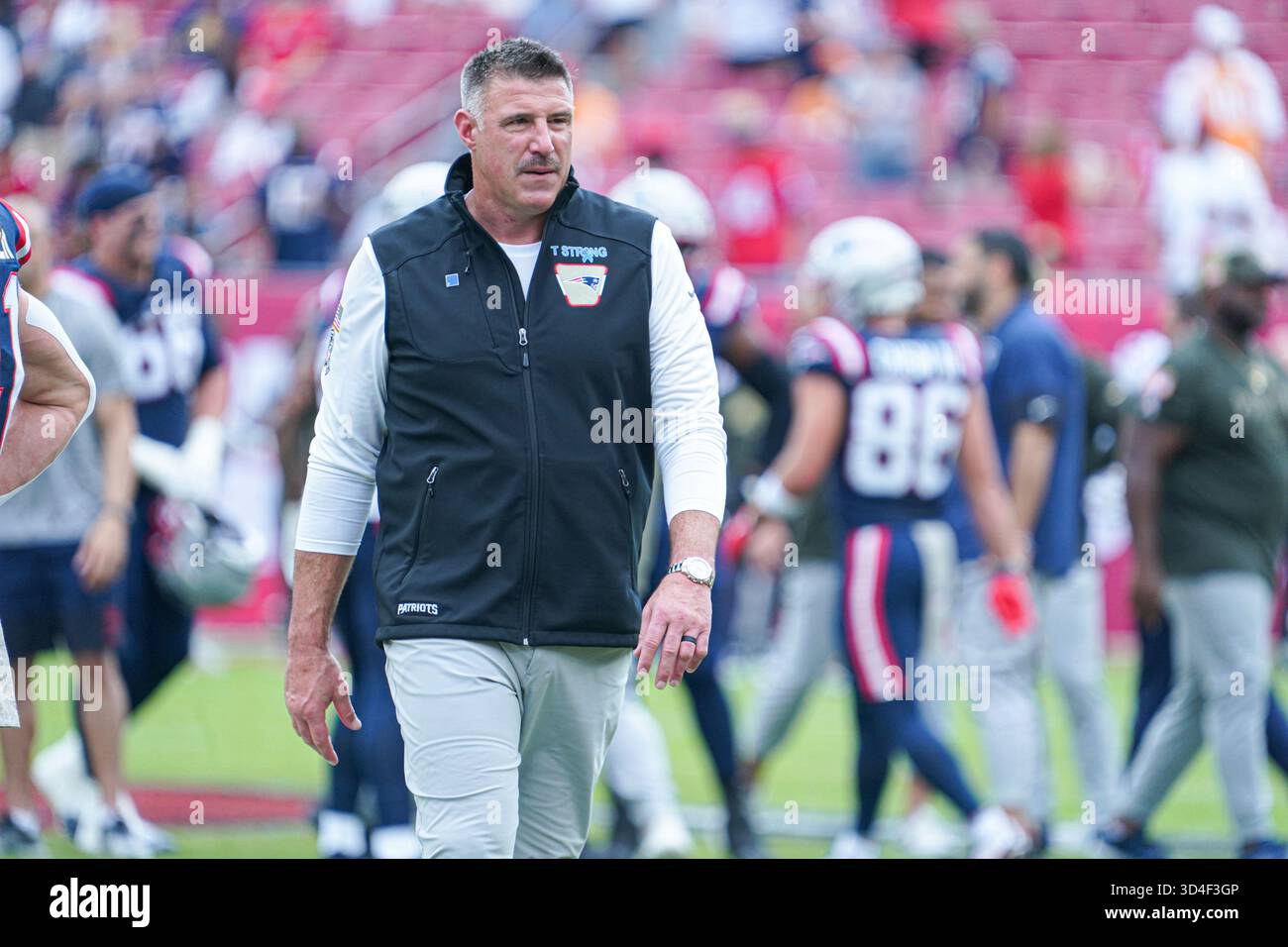Tampa Bay, Florida, USA, November 9, 2025, New England Patriots head ...