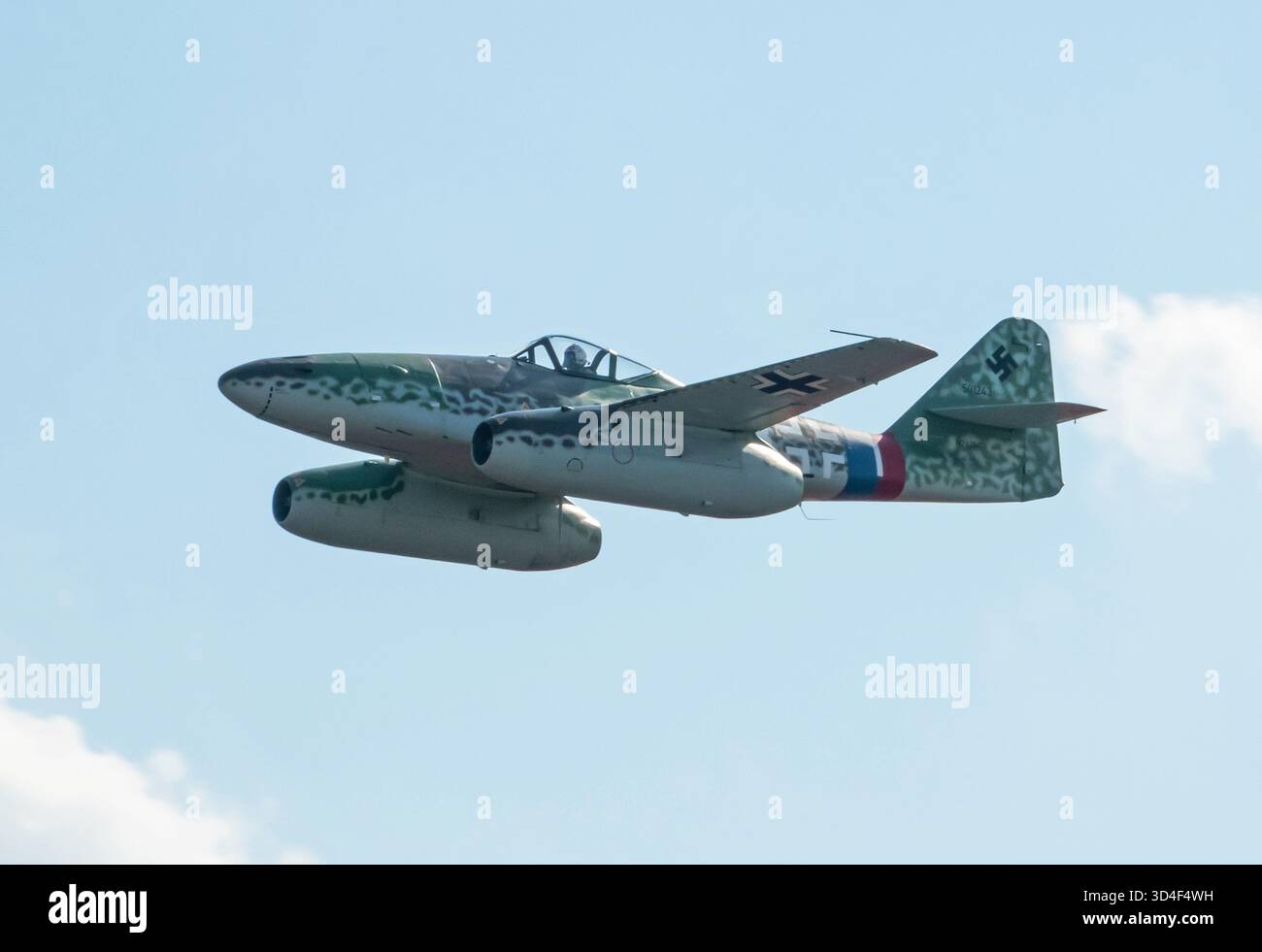MONROE, NC (USA) - November 9, 2025: A replica Messerschmitt Me 262 ...