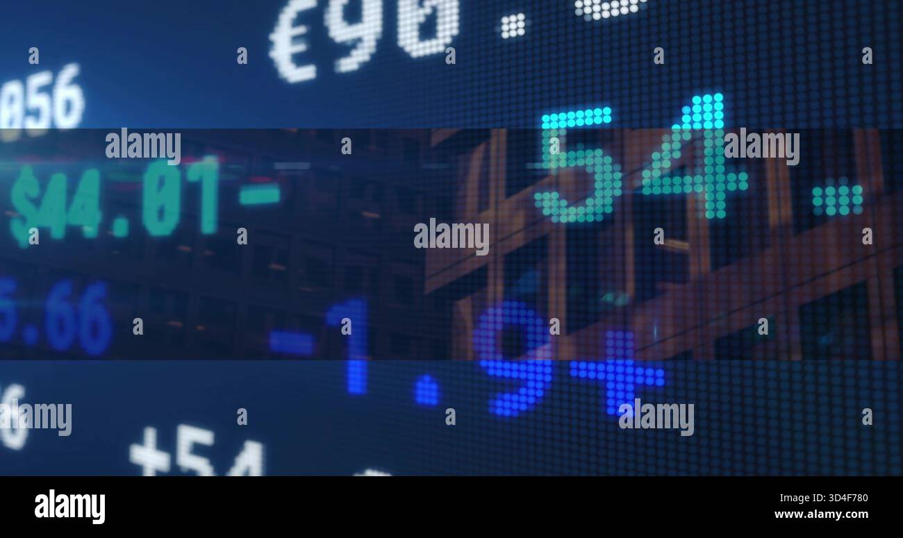 Showing led ticker numbers hi-res stock photography and images - Alamy
