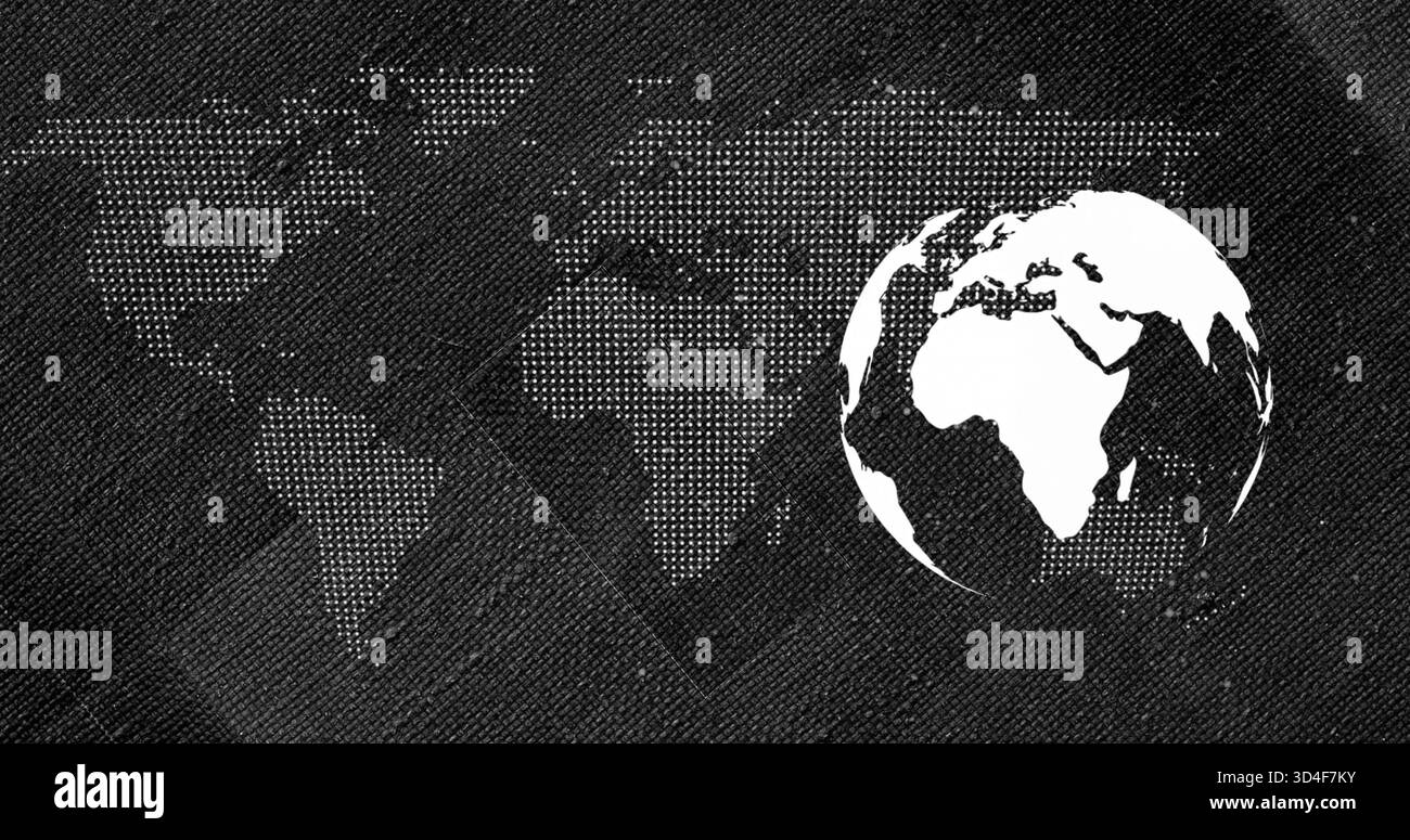 Showing stylized globe halftone hi-res stock photography and images - Alamy