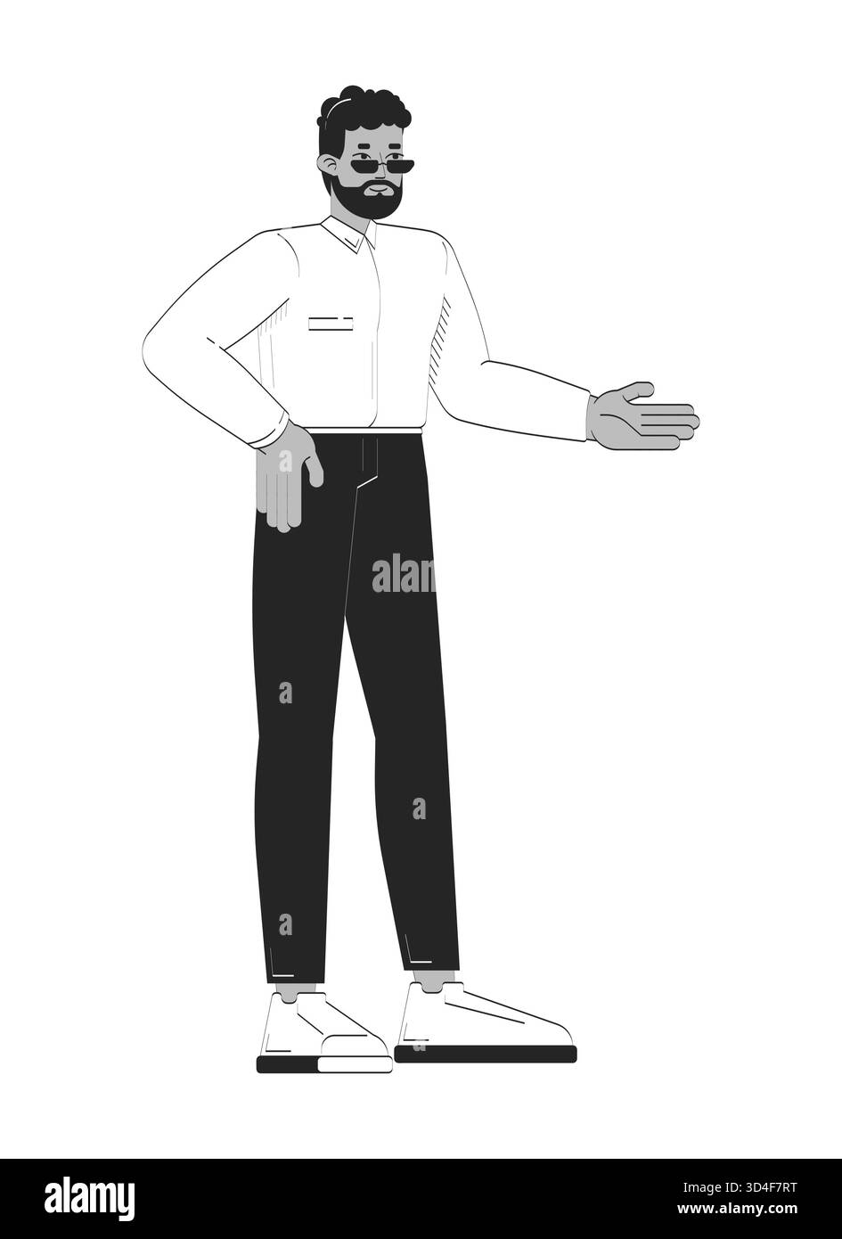 Black businessman explaining presenting Stock Vector Images - Alamy
