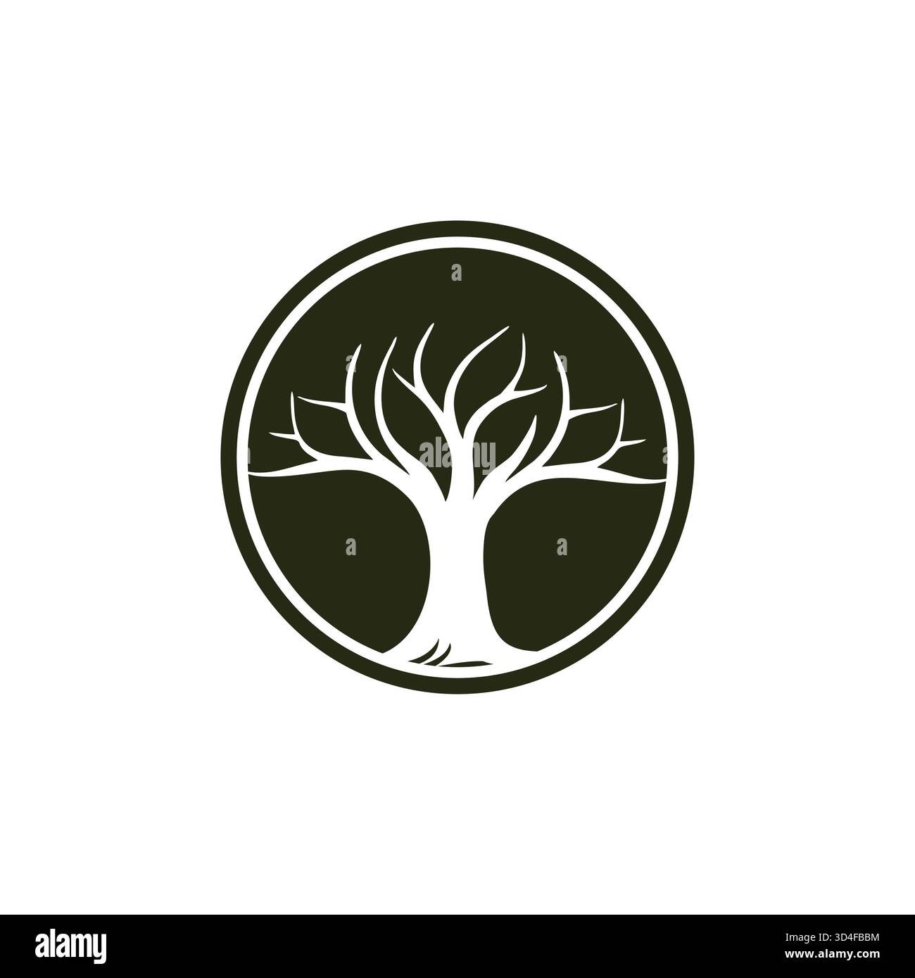 Green leaves plant mountain Stock Vector Images - Alamy