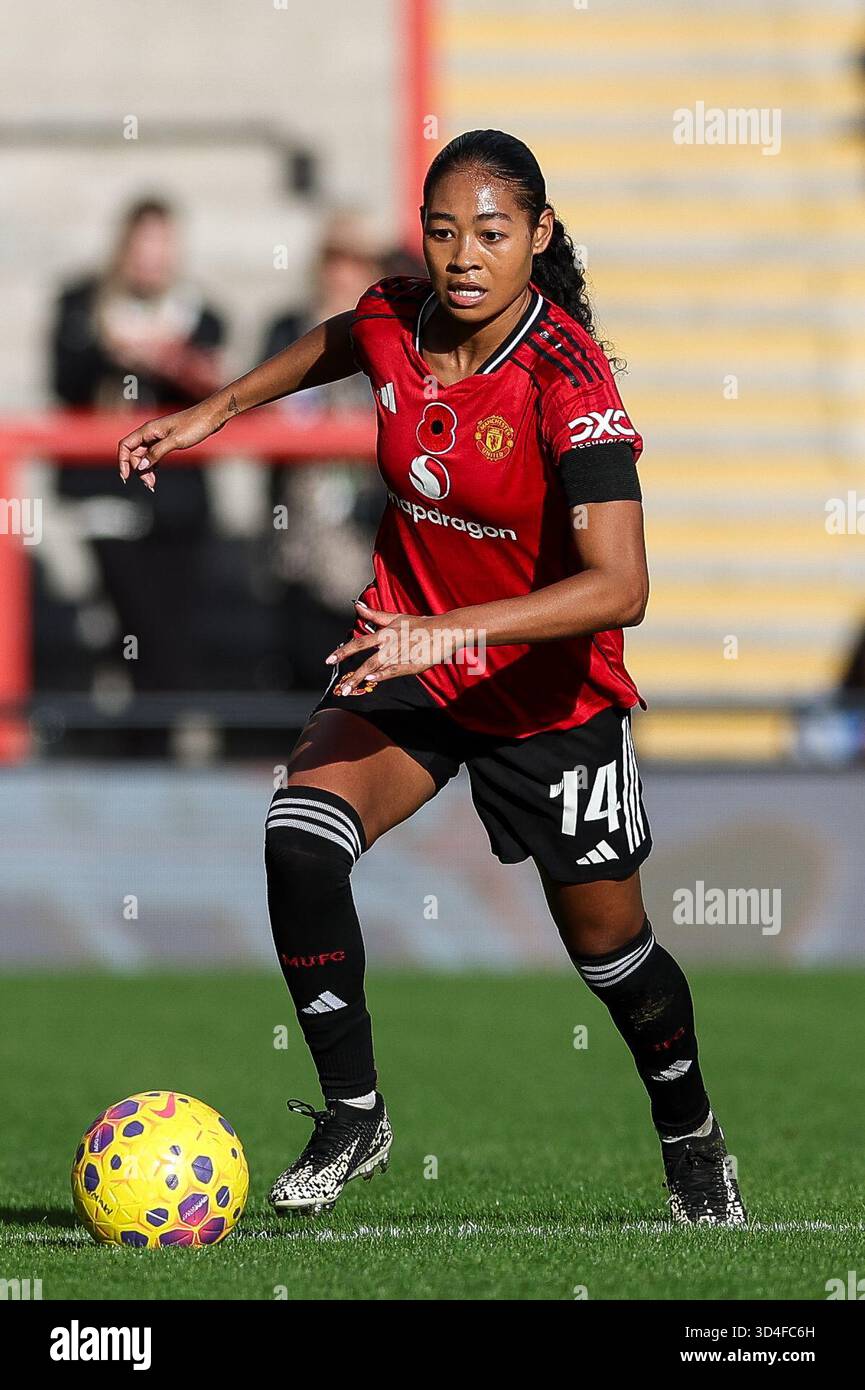 Manchester United's Jayde Riviere during the Barclays Women's Super ...