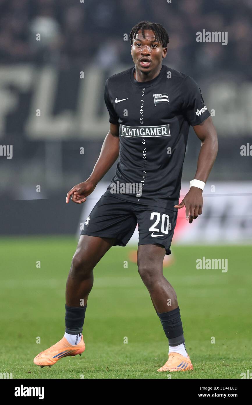 UEFA Europa League 2025 group stage match between SK Sturm Graz and ...