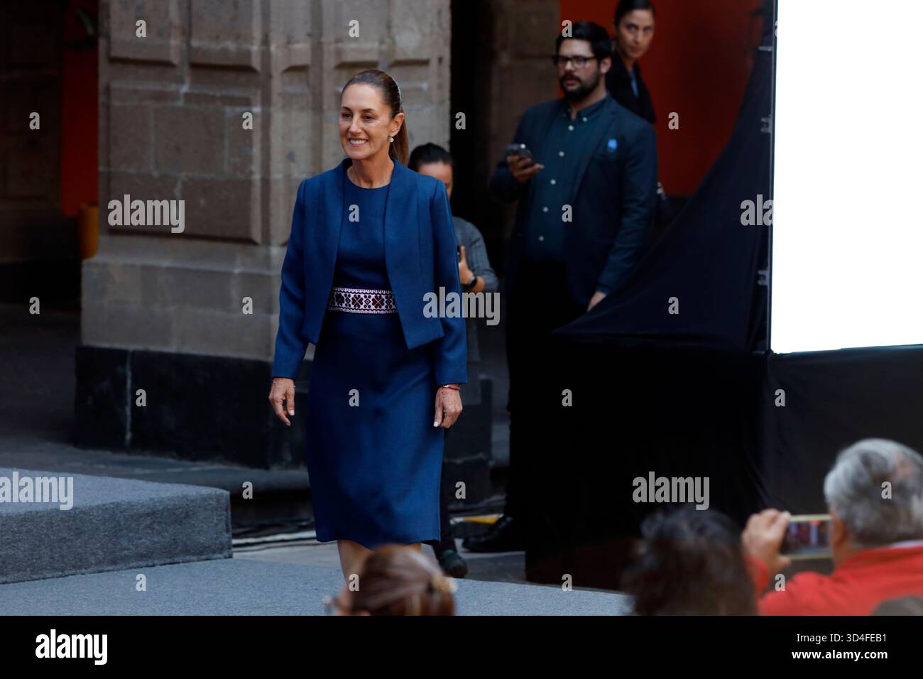 Mexico’s President Claudia Sheinbaum Pardo attends the presentation of ...