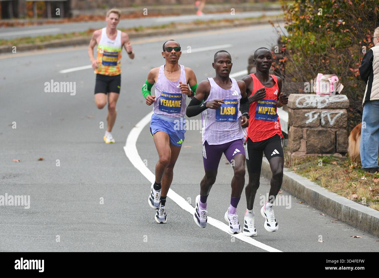 BOSTON, MA - NOVEMBER 09: Yemane Haileselassie of Eritrea, Isaia Lasoi ...