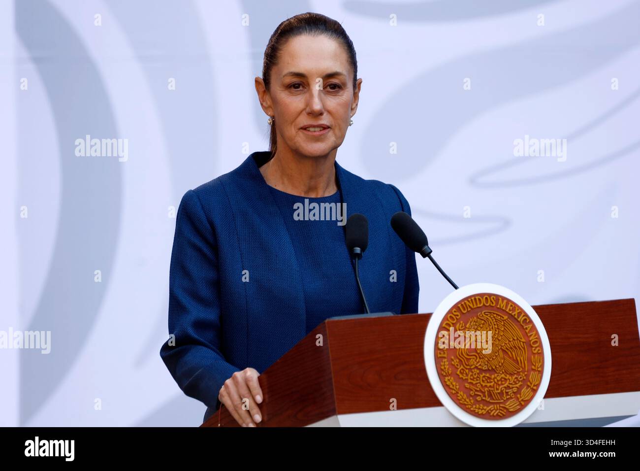 Mexico’s President Claudia Sheinbaum Pardo speaks during the ...