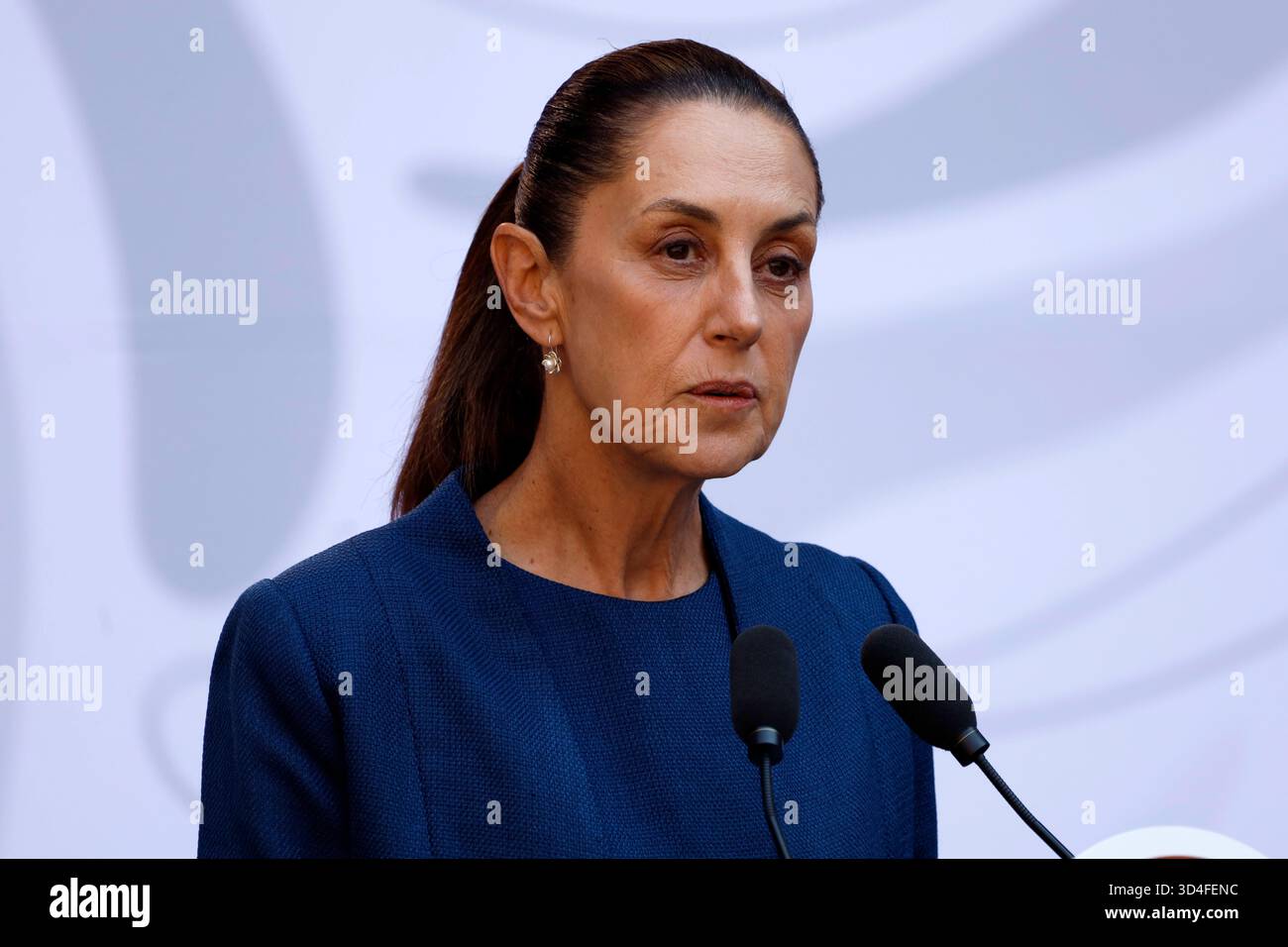 Mexico’s President Claudia Sheinbaum Pardo speaks during the ...
