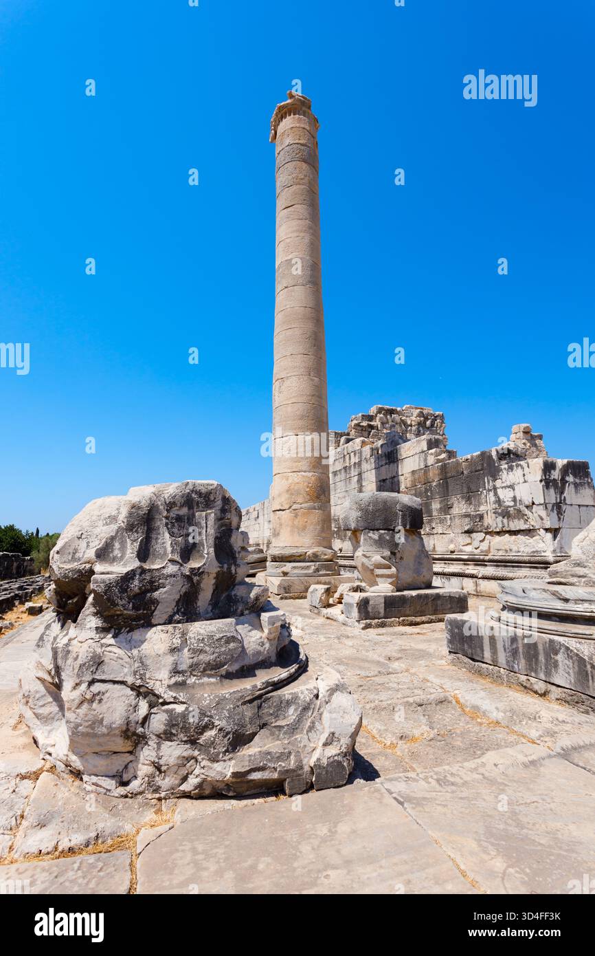 The ruins of the Temple of Apollo at Didyma ancient greek city. Didyma ...