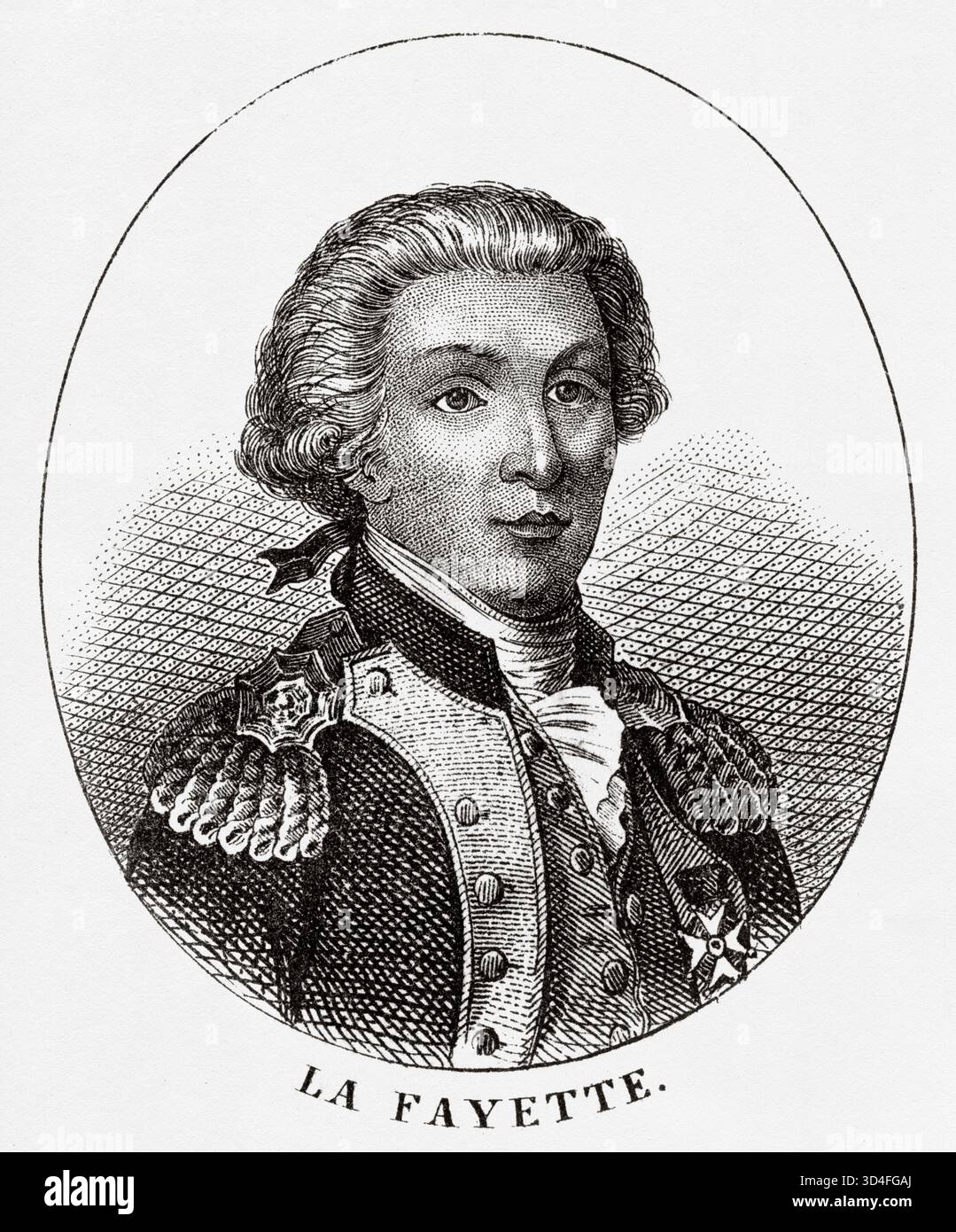 Portrait of Marie Joseph Paul Yves Roch Gilbert du Motier de La Fayette ...