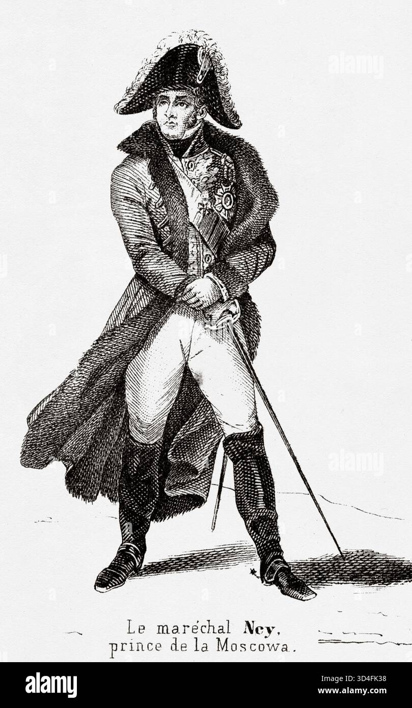 Portrait of Michel Ney (1769-1815) was a French military commander and ...