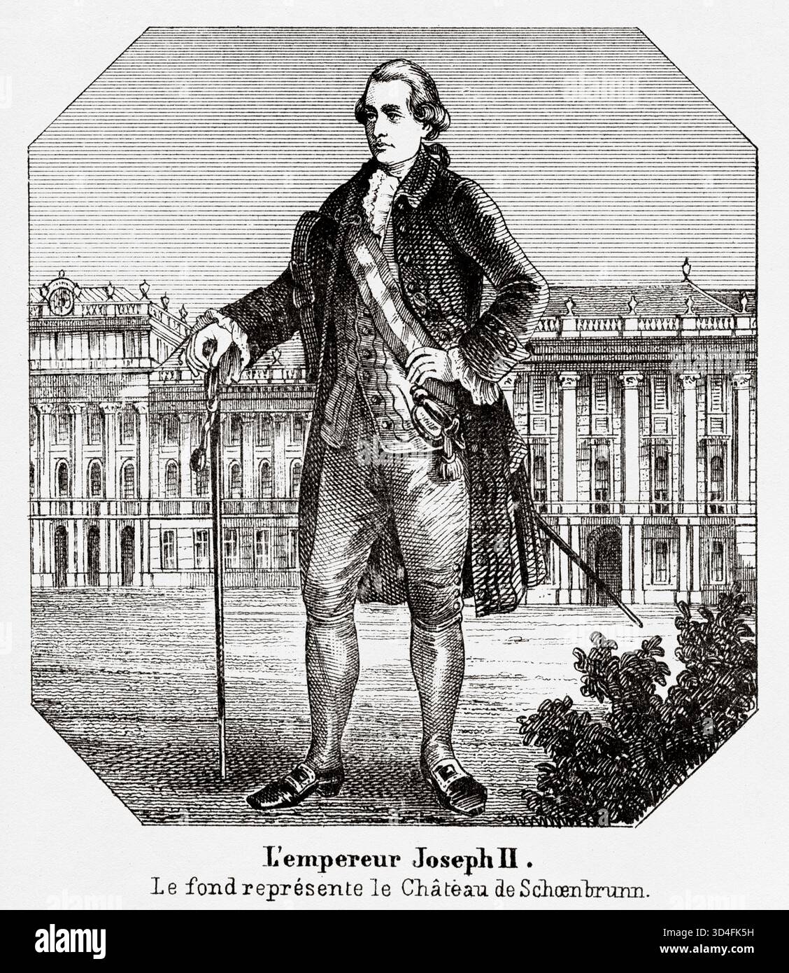 Portrait of Joseph II (1741-1790) was Holy Roman Emperor from 18 August ...