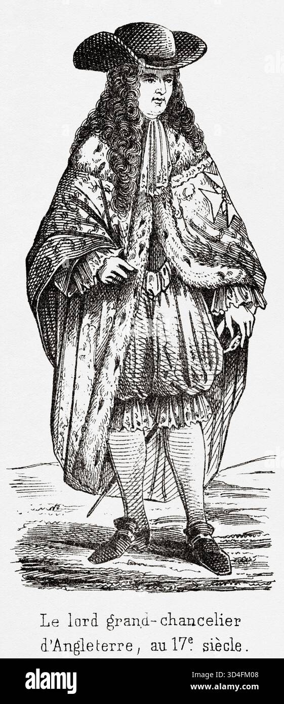 Portrait of The Lord High Chancellor of England in the 17th century ...