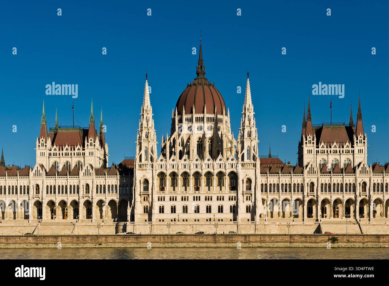 Hungary. Budapest. The neo-gothic Hungarian Parliament building ...