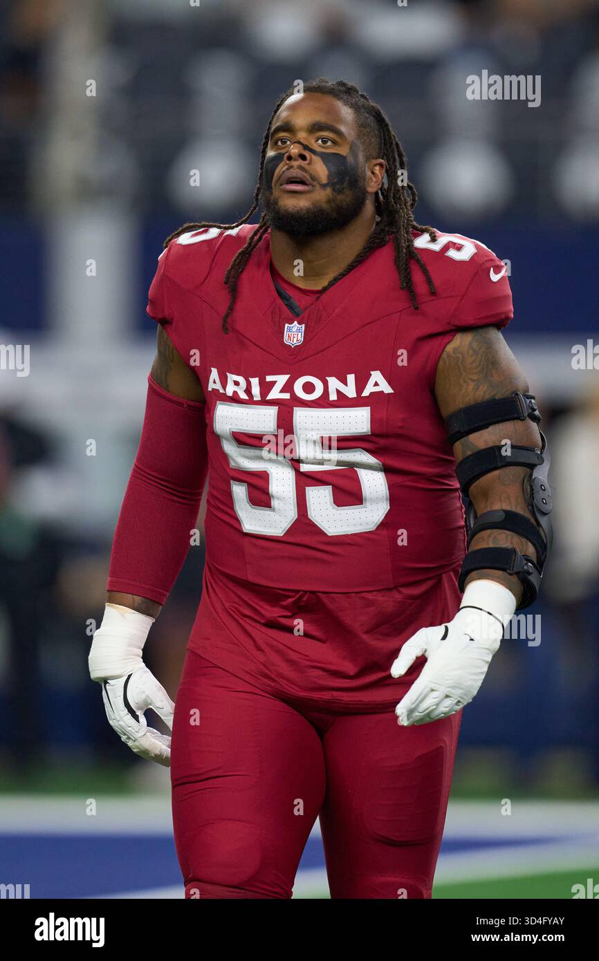 Arizona Cardinals defensive tackle Dante Stills (55) works out during ...