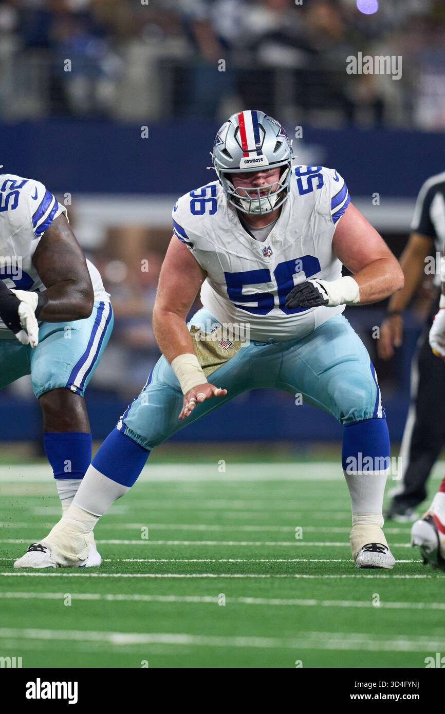 Dallas Cowboys center Cooper Beebe (56) blocks during an NFL football ...