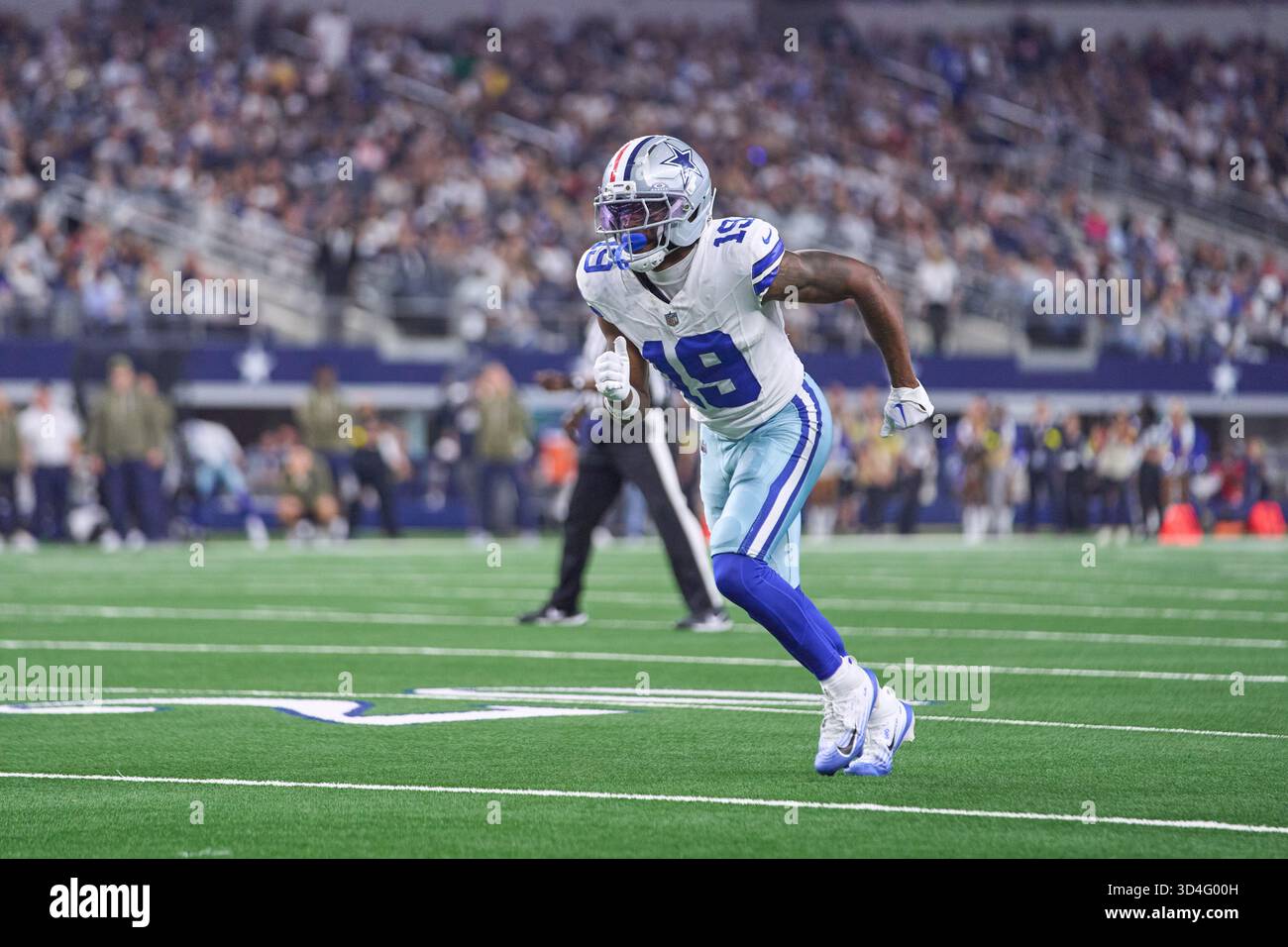 Dallas Cowboys wide receiver Ryan Flournoy (19) runs a route during an ...