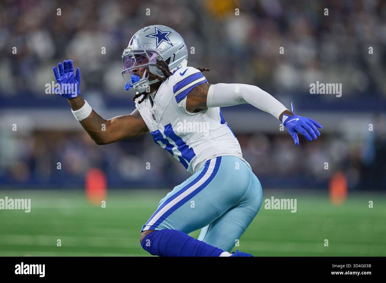 Dallas Cowboys cornerback Caelen Carson (21) defends during an NFL ...