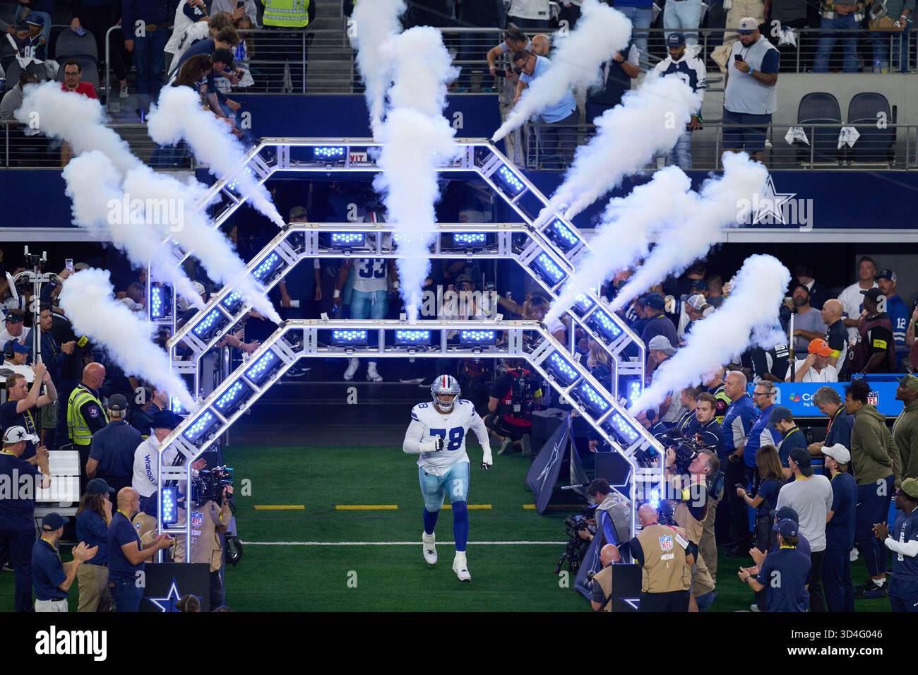 Dallas Cowboys offensive tackle Terence Steele (78) takes the field ...