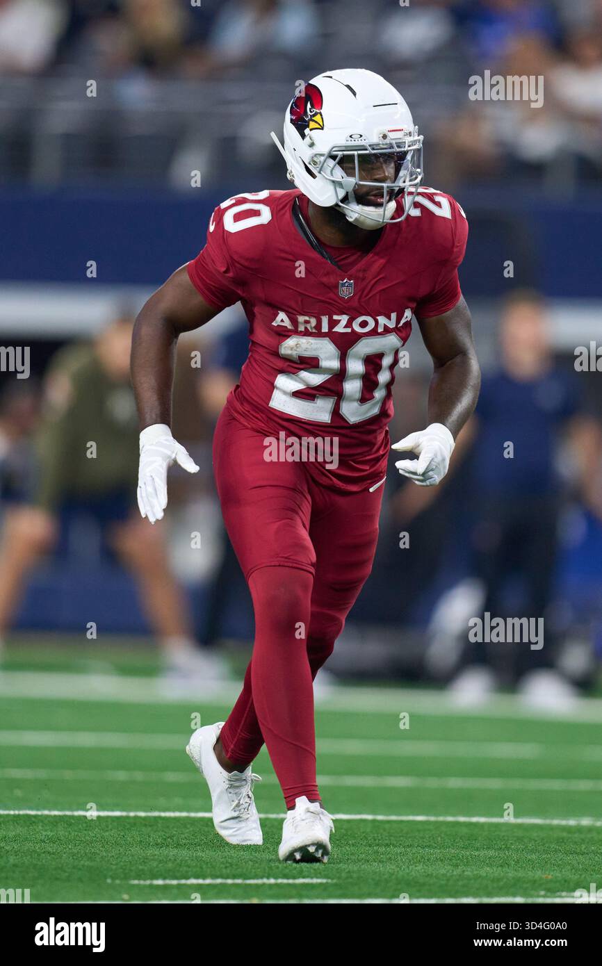 Arizona Cardinals running back Bam Knight (20) lines up for a play ...