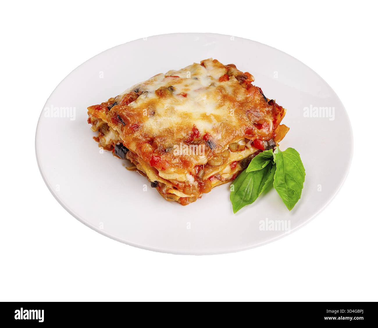 Lasagne minced meat Cut Out Stock Images & Pictures - Alamy