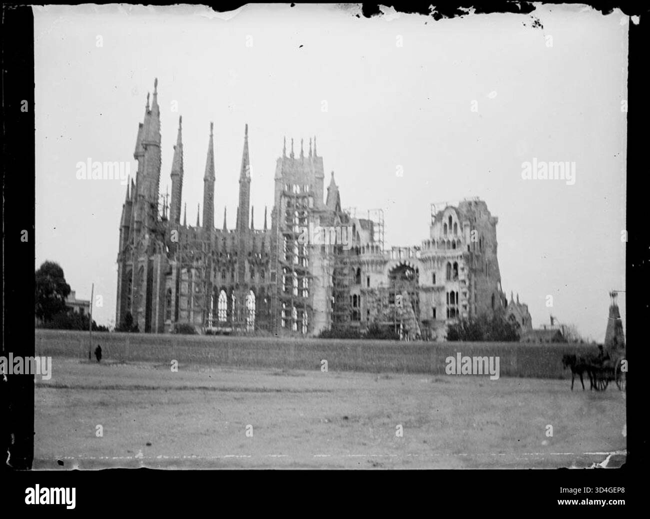 The Expiatory Temple of the Sagrada Família in Barcelona, photographed ...