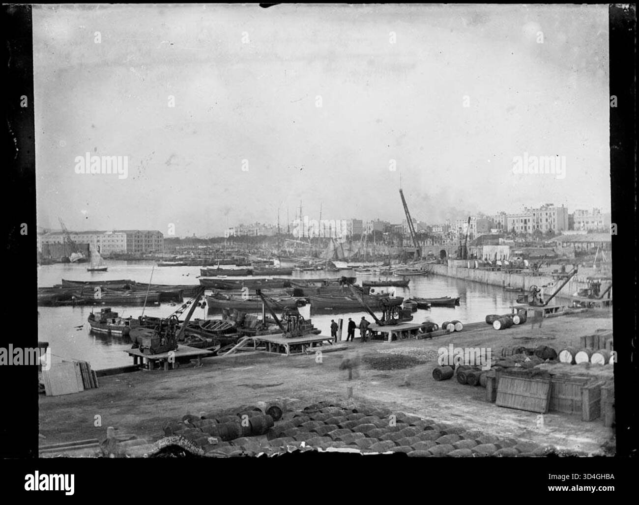 Image captures seaside landscape Black and White Stock Photos & Images ...
