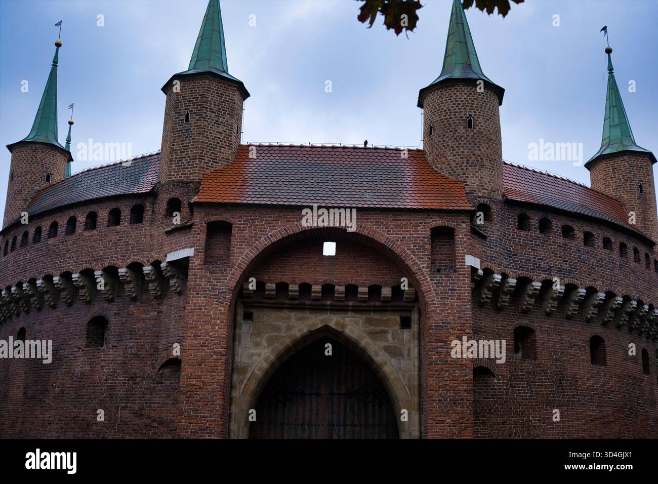 Florian gate the former entrance gate to medieval krakow hi-res stock ...