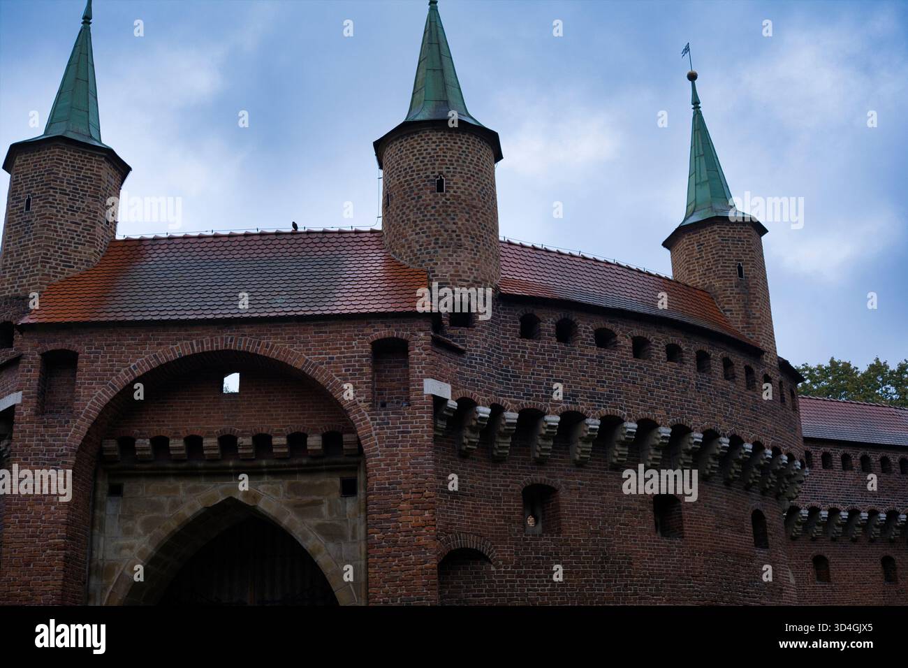 Florian gate the former entrance gate to medieval krakow hi-res stock ...