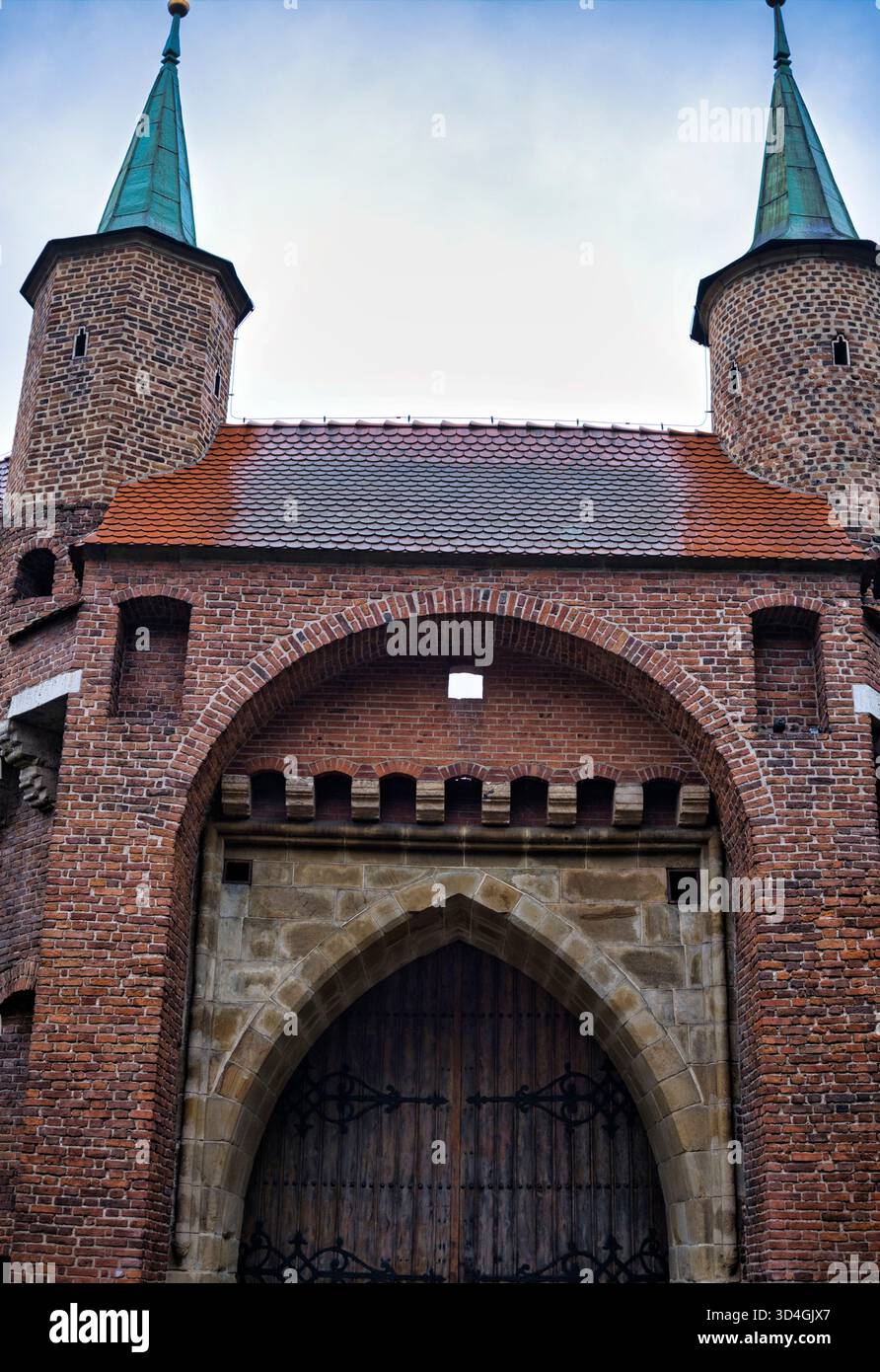 Florian gate the former entrance gate to medieval krakow hi-res stock ...