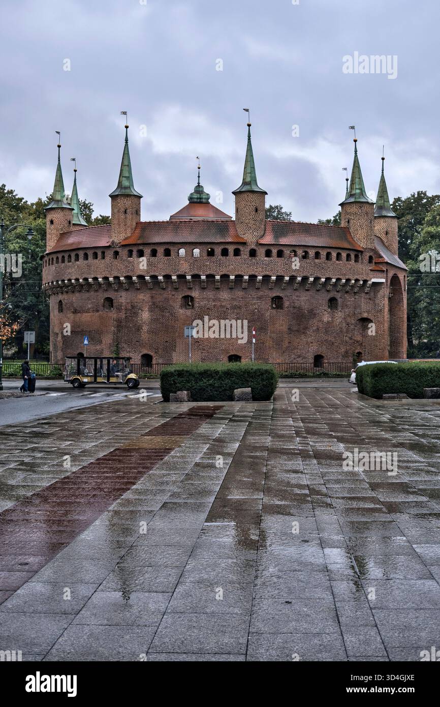 Florian gate the former entrance gate to medieval krakow hi-res stock ...